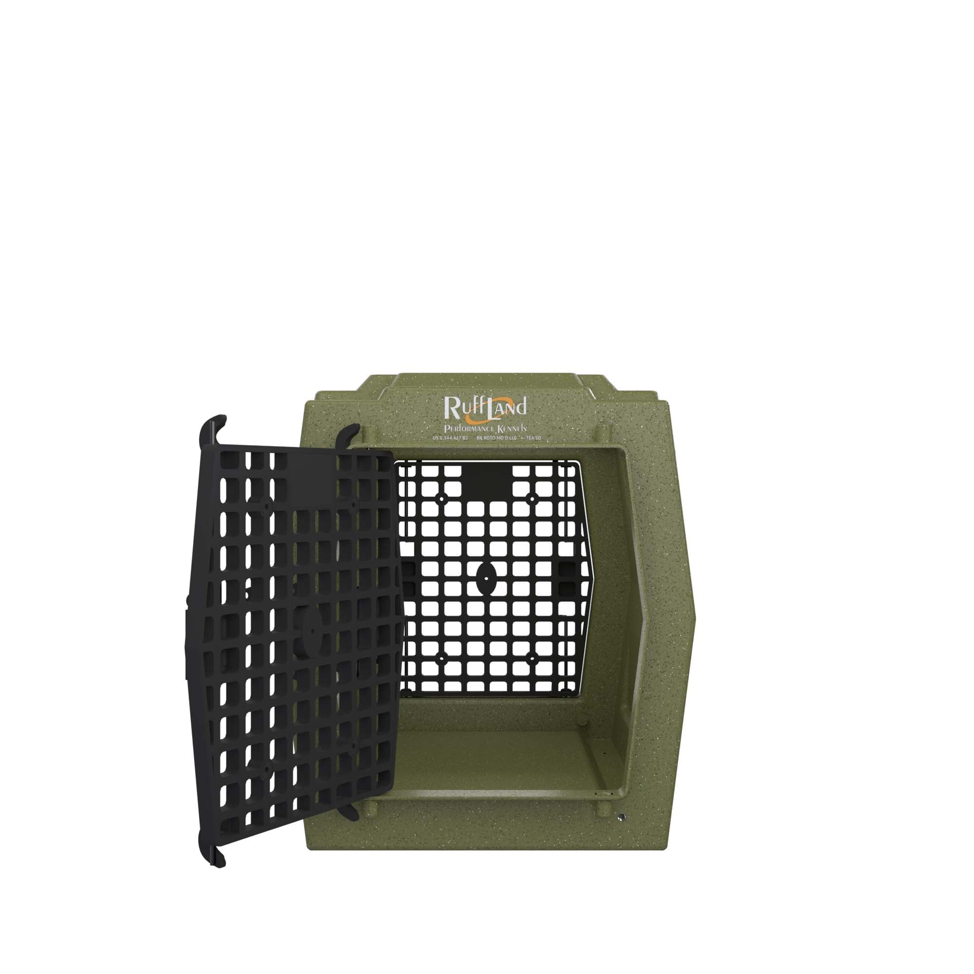 Ruff Land Kennels Olive Drab | Durable Dog Crate for Travel & Outdoors