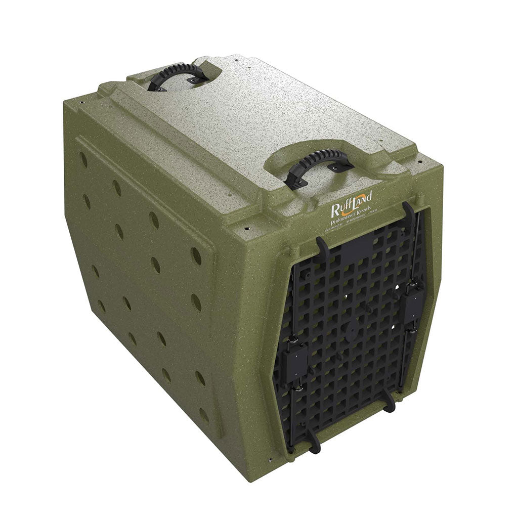Ruff Land Kennels Olive Drab | Durable Dog Crate for Travel & Outdoors