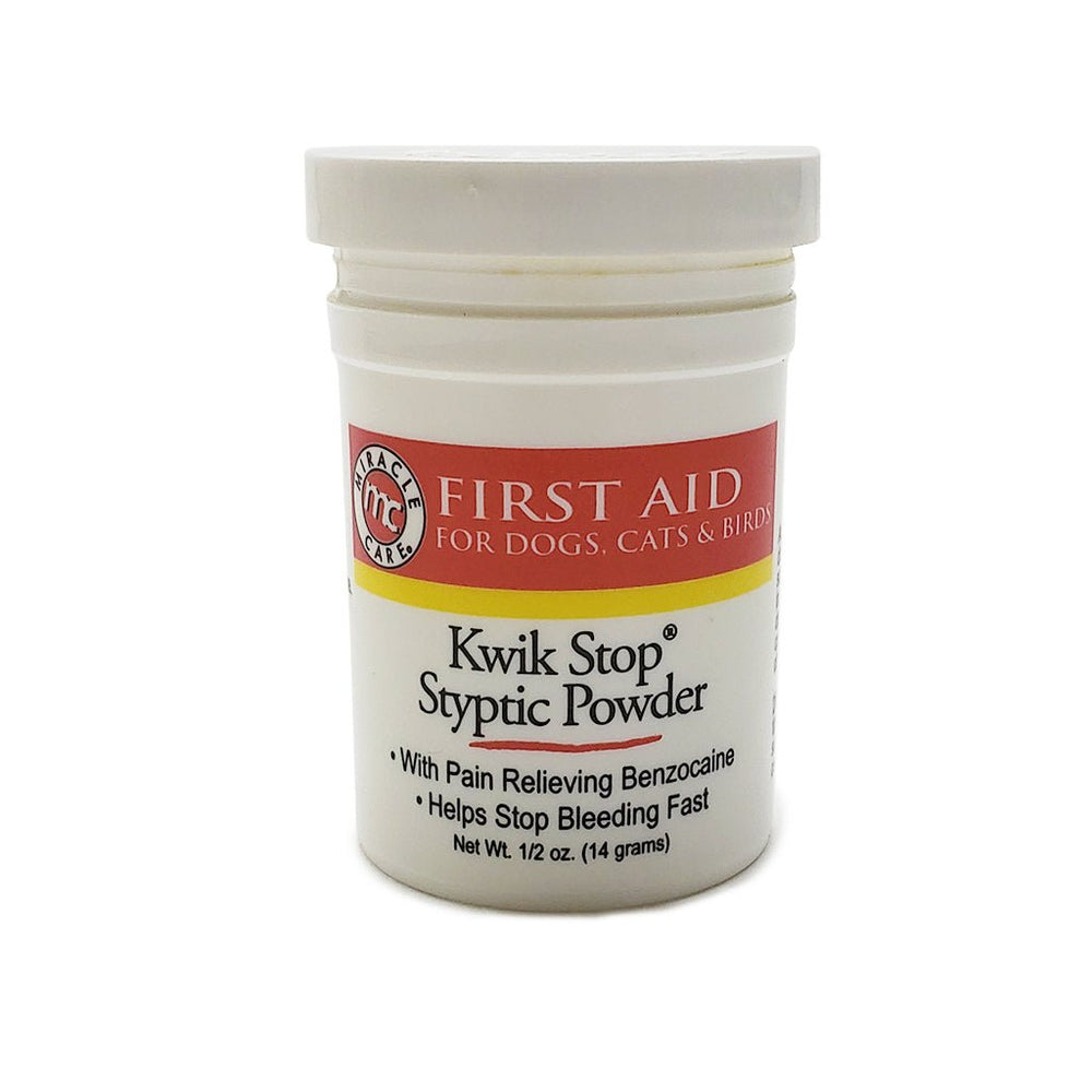 Stops Bleeding - Kwik Stop Styptic Powder 1/2 Oz - Lion Country Supply