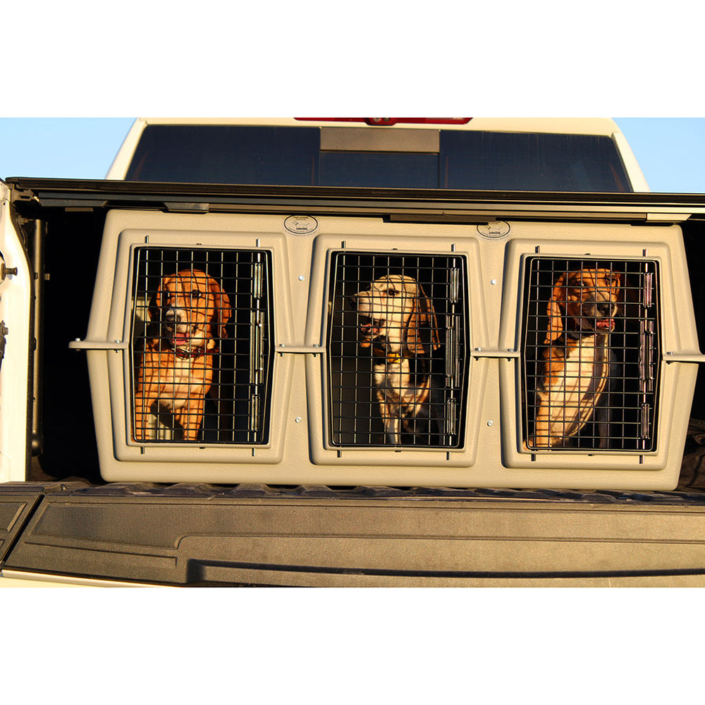 Easy Loader Triple Hole Kennel | 3 Compartments for Small Dogs