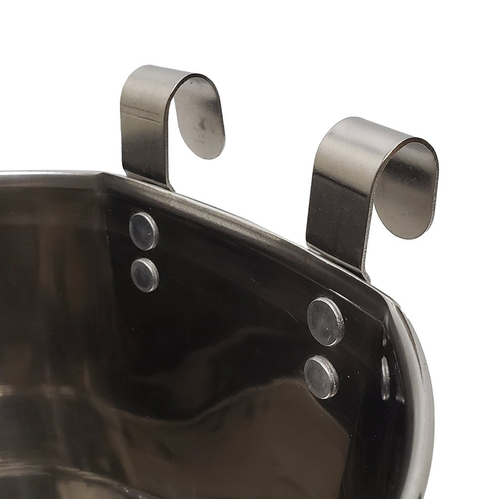 Stainless Steel Flat Sided Kennel Pail - Lion Country Supply