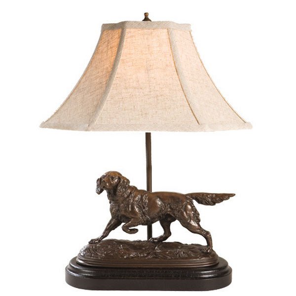 Small Pointing Setter Dog Lamp